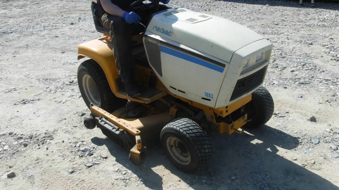 Cub Cadet 1863 Run & Drive Test - YouTube