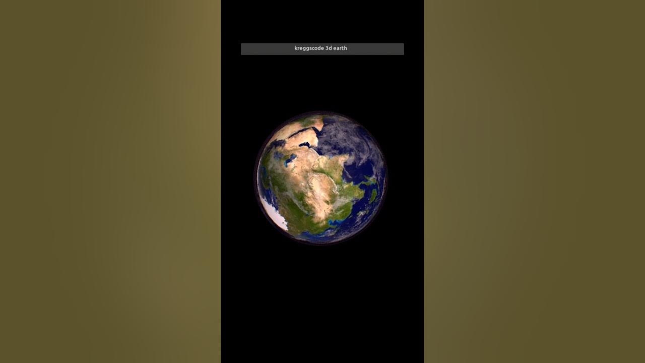 3d rotating earth with python #python #coding - YouTube