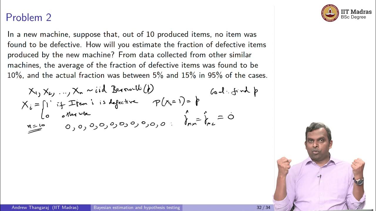 Lecture 10.5 _ Bayesian estimation: Problems: Model estimation - YouTube