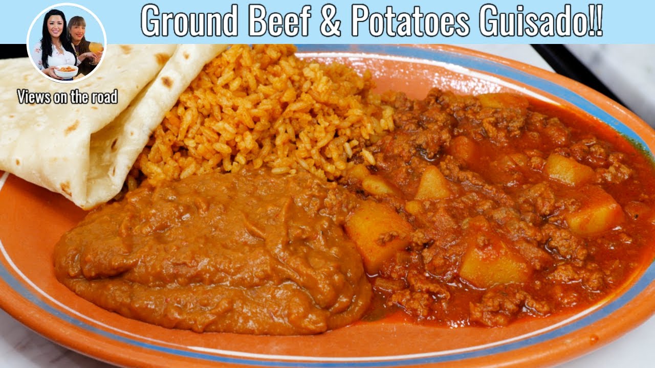 How To Make Fast And Simple GROUND BEEF And Potatoes Mexican Recipe Burrito Rice And Beef how-to-make-fast-and-simple-ground-beef-and-potatoes-mexican-recipe-burrito-rice-and-beef