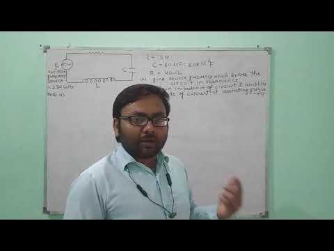 Numerical based on series LCR circuit in Resonance - YouTube