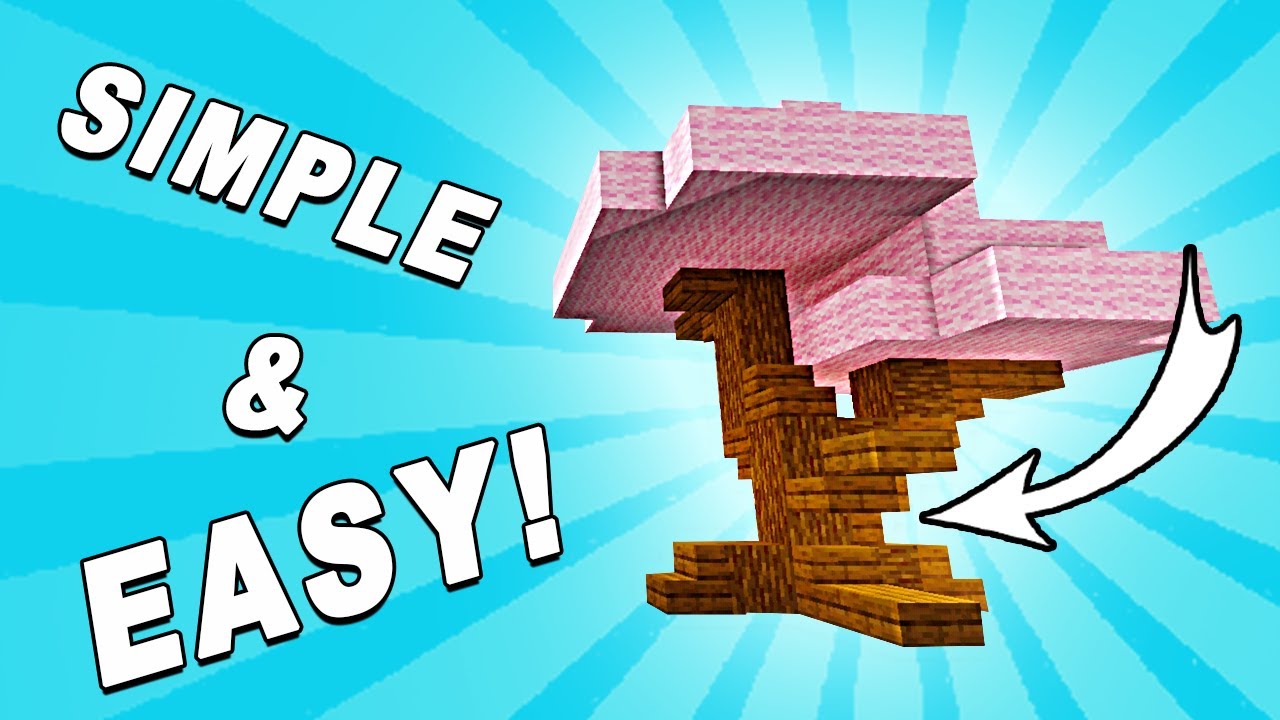 Minecraft Pocket Edition | HOW TO MAKE EASY CUSTOM TREE - YouTube