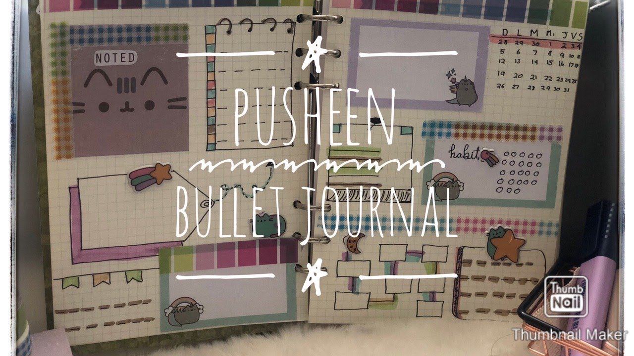 🧡 💛 💚 💙Pusheen Planea Conmigo - BULLET JOURNAL🧡 💛 💚 💙 - YouTube