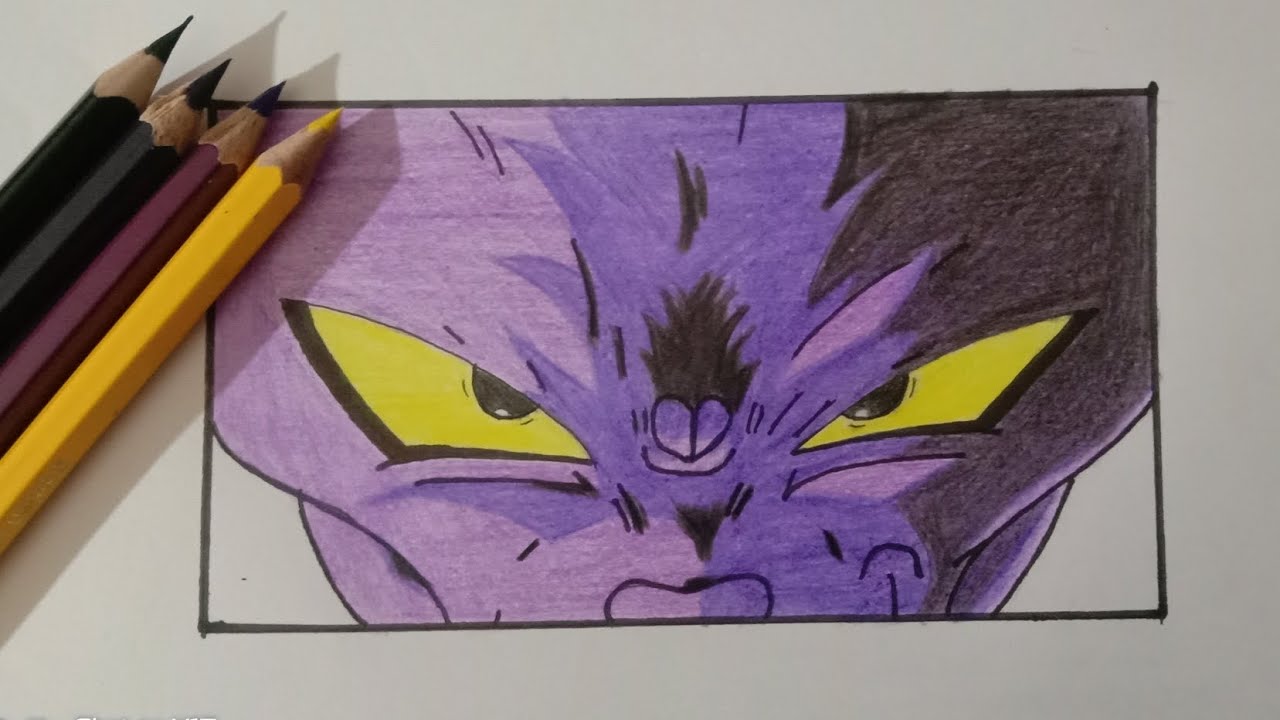 Lord Beerus eyes drawing with pencil colour || Dragon Ballz drawing # ...