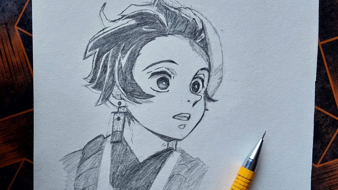 How to draw Tanjiro || Tanjiro Drawing | Demon Slayer - YouTube