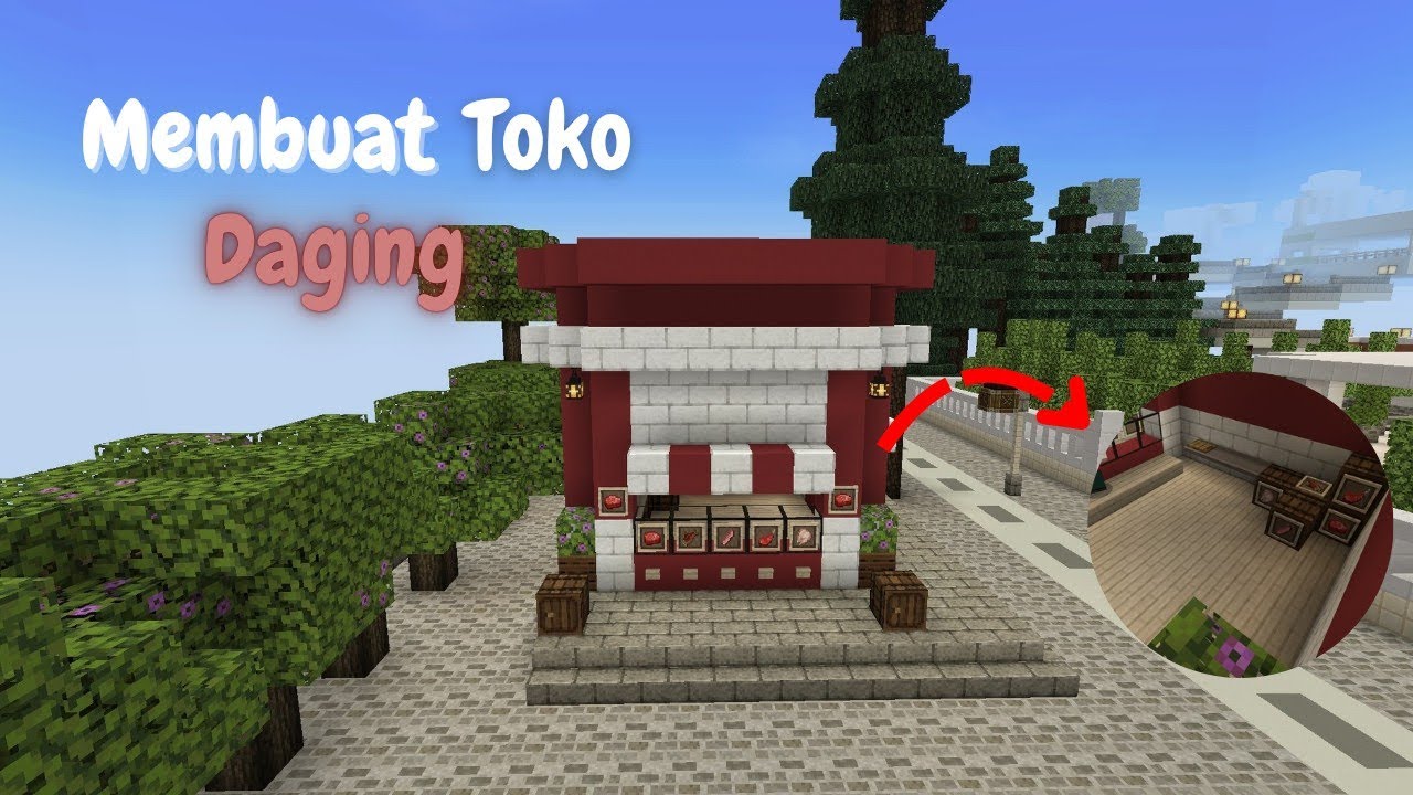 Membuat toko daging 🥩 | Minecraft - YouTube