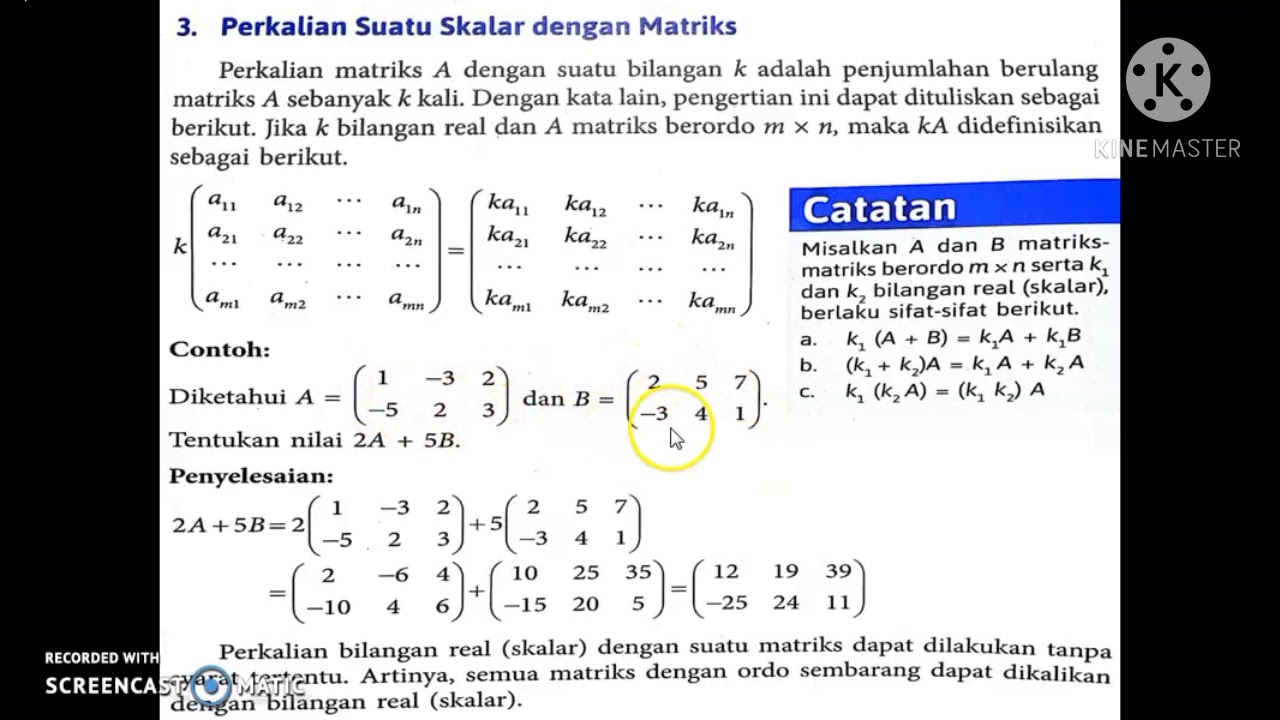 Operasi Hitung Matriks ~ Matematika Kelas X SMK/MAK - YouTube