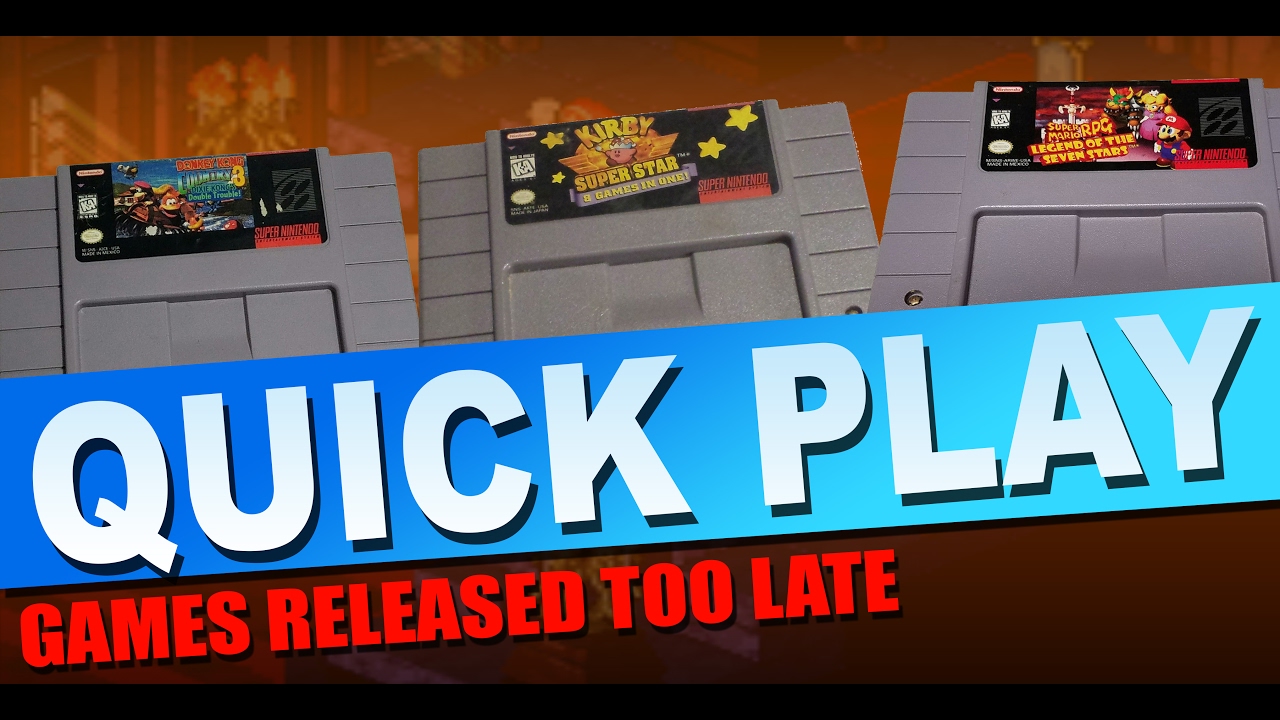 GAMES THAT RELEASED TOO LATE - SNES EDITION (Quick Play) - YouTube