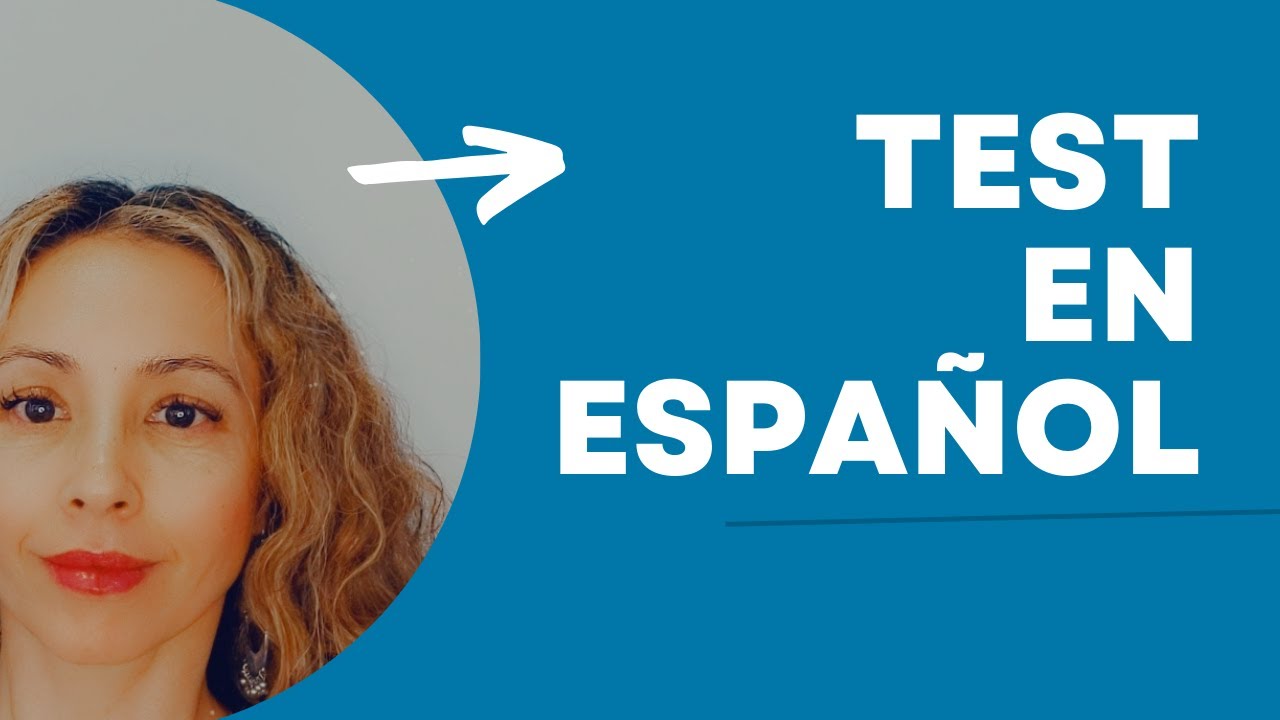 Test en español #learnspanish - YouTube