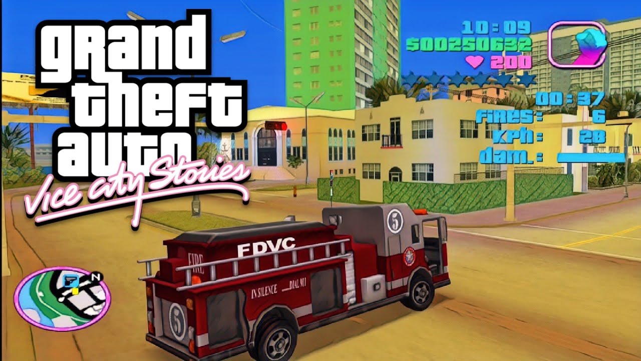 Fire Truck Mission | Tommy Drive Truck | GTA Vice CIty Game Play - YouTube