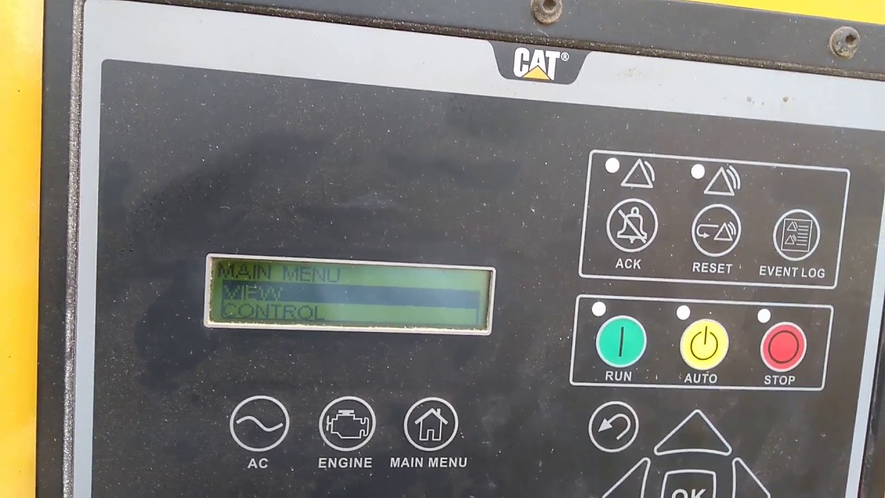 How to Start and Stop Catripiller Generator EMCP 4.1 - YouTube