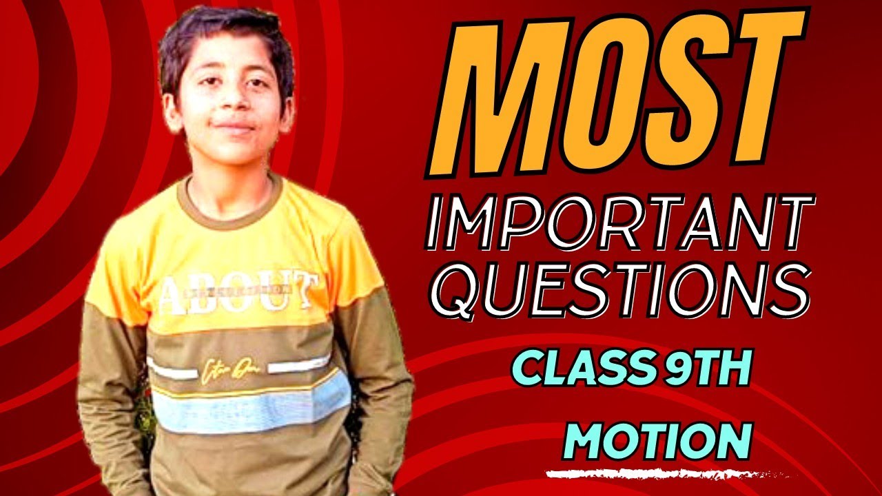 Mastering Criticak Numericals Class 9th Chapter -1 motion Physics. |Devansh Tripathi |Jalwa PCM ...