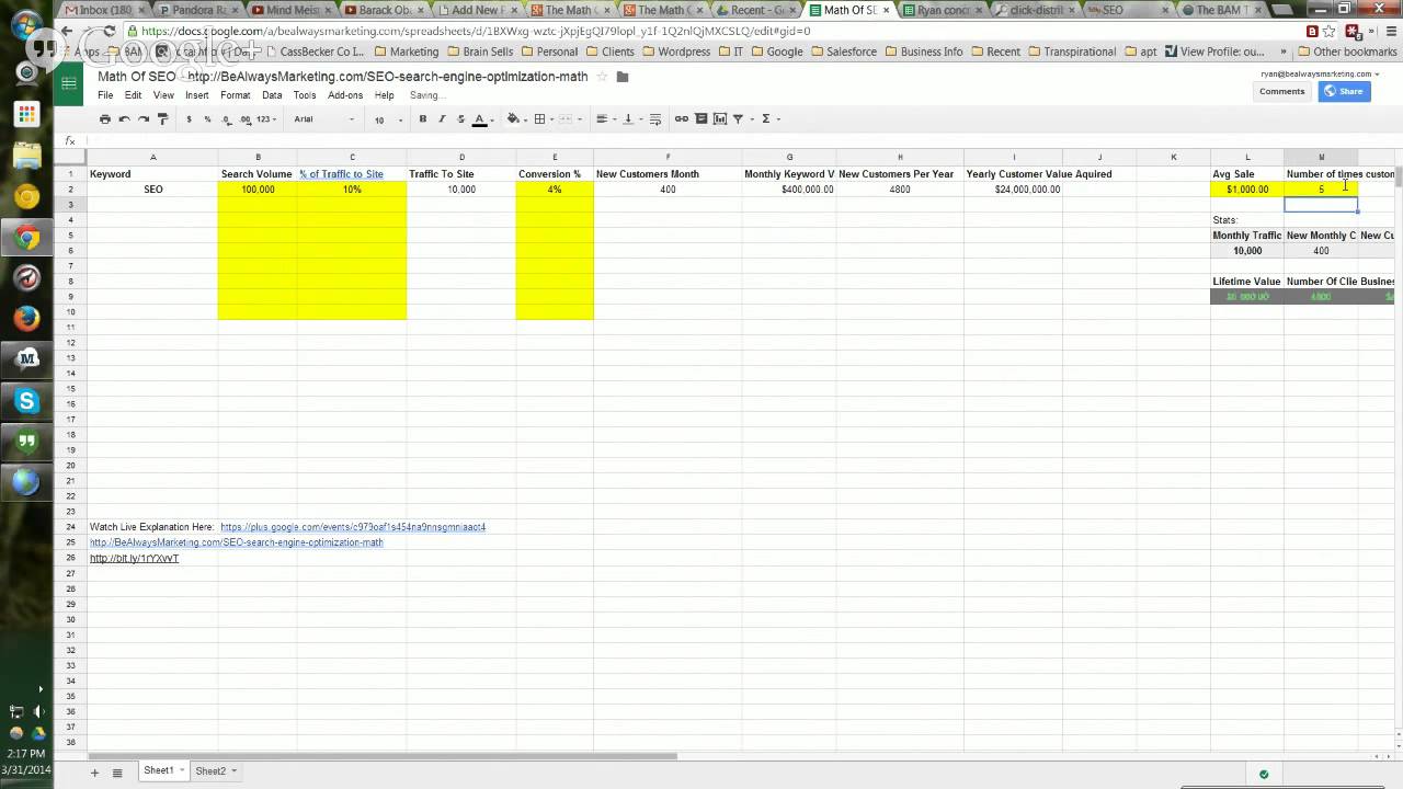 The Math Of SEO - Revised with FREE Search Engine Optimization ...