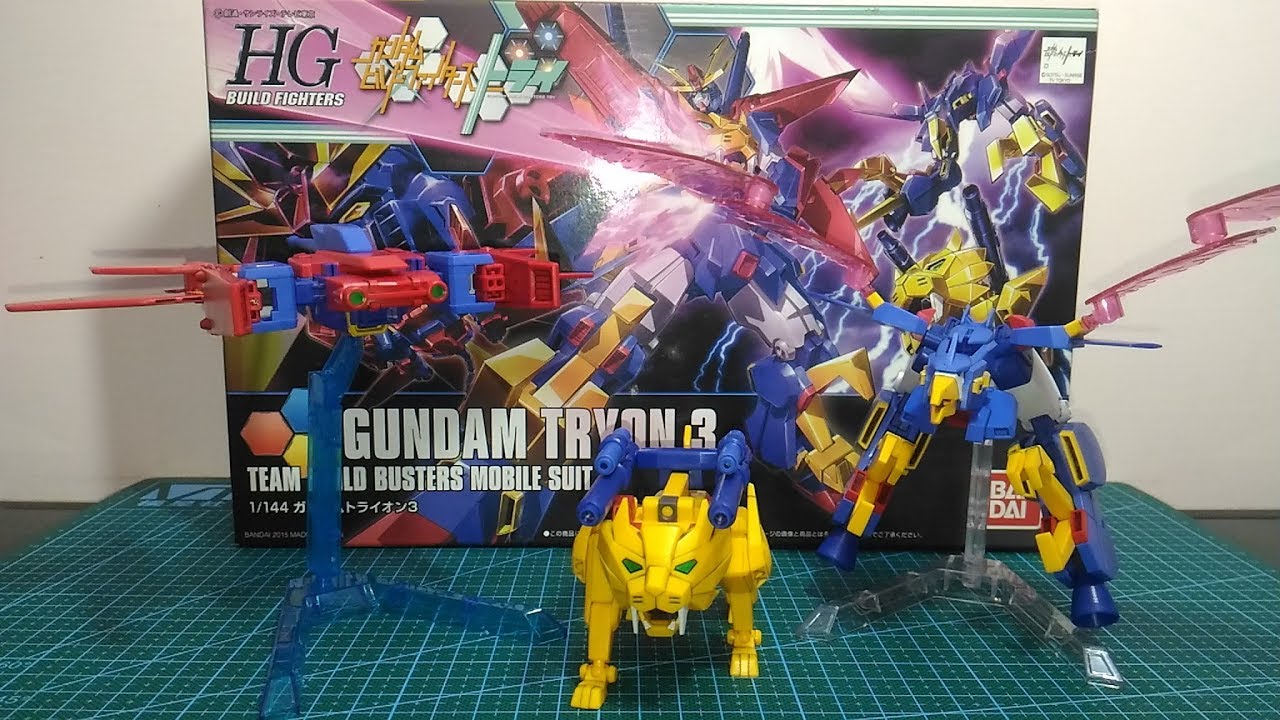 Review HG Gundam Tryon 3 - YouTube