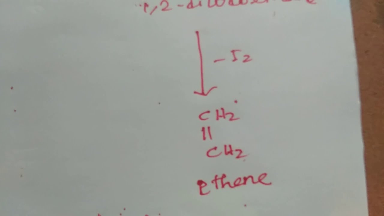 Ethane -1,2-diol to Ethene -Organic Chemistry - YouTube