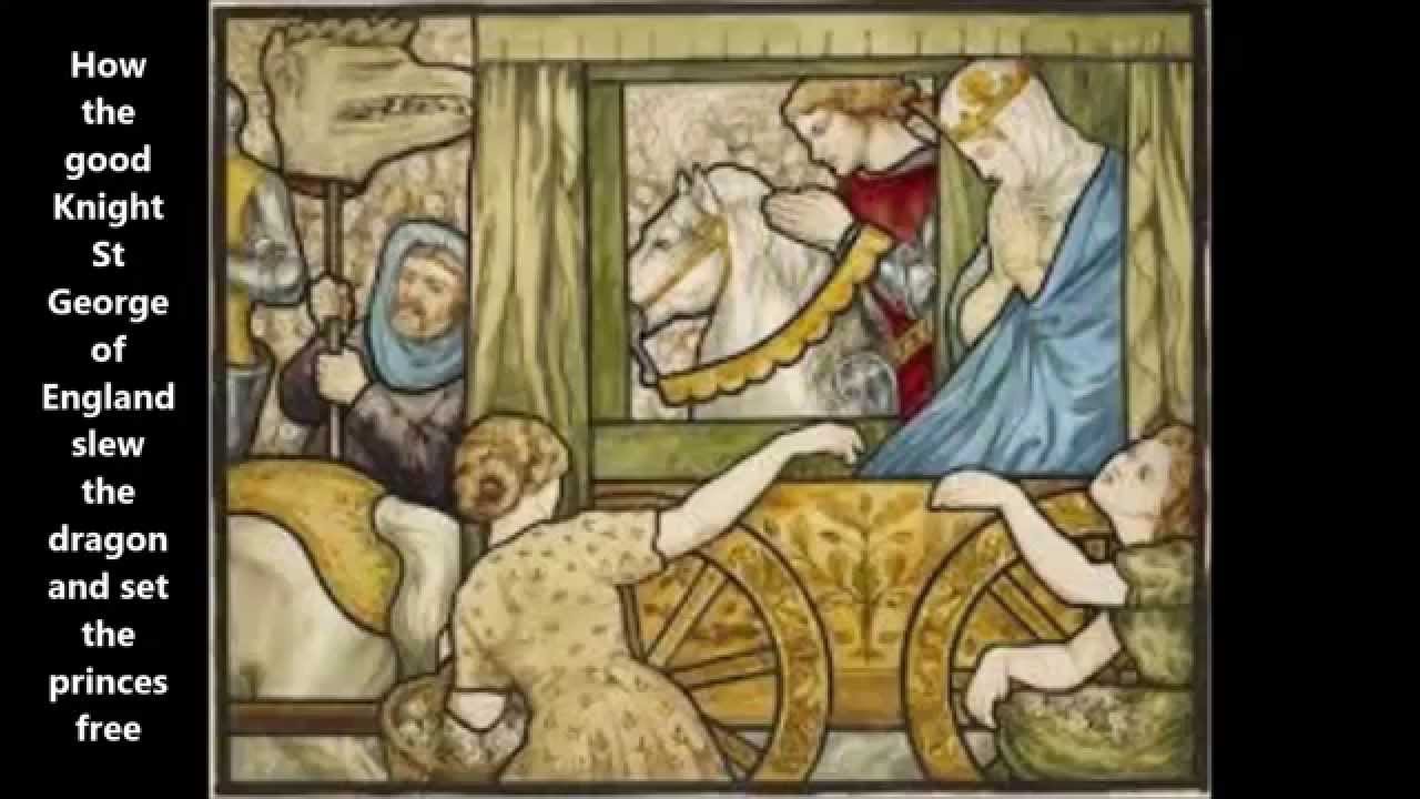 Dante Gabriel Rossetti.The Story of St George, Princess Sabra and the ...