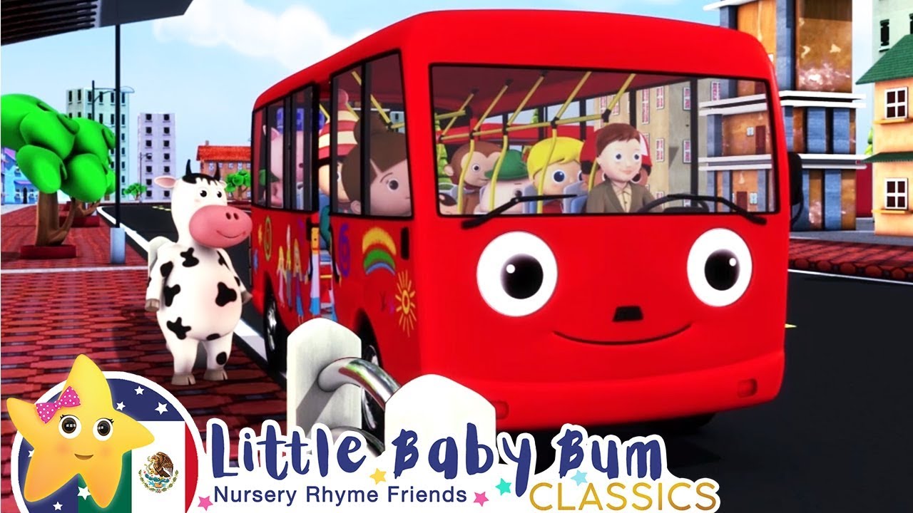 Las Ruedas del Autobús Rojo | +Más Canciones Infantiles | Dibujos ...