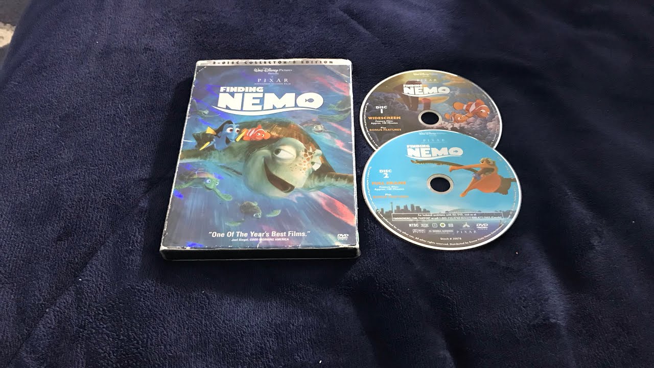 Opening To 2-Disc Collector’s Edition Finding Nemo 2003 DVD (Both Disc ...