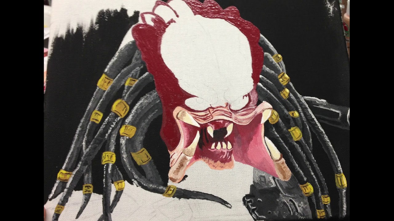 Predator painting of 3 - YouTube