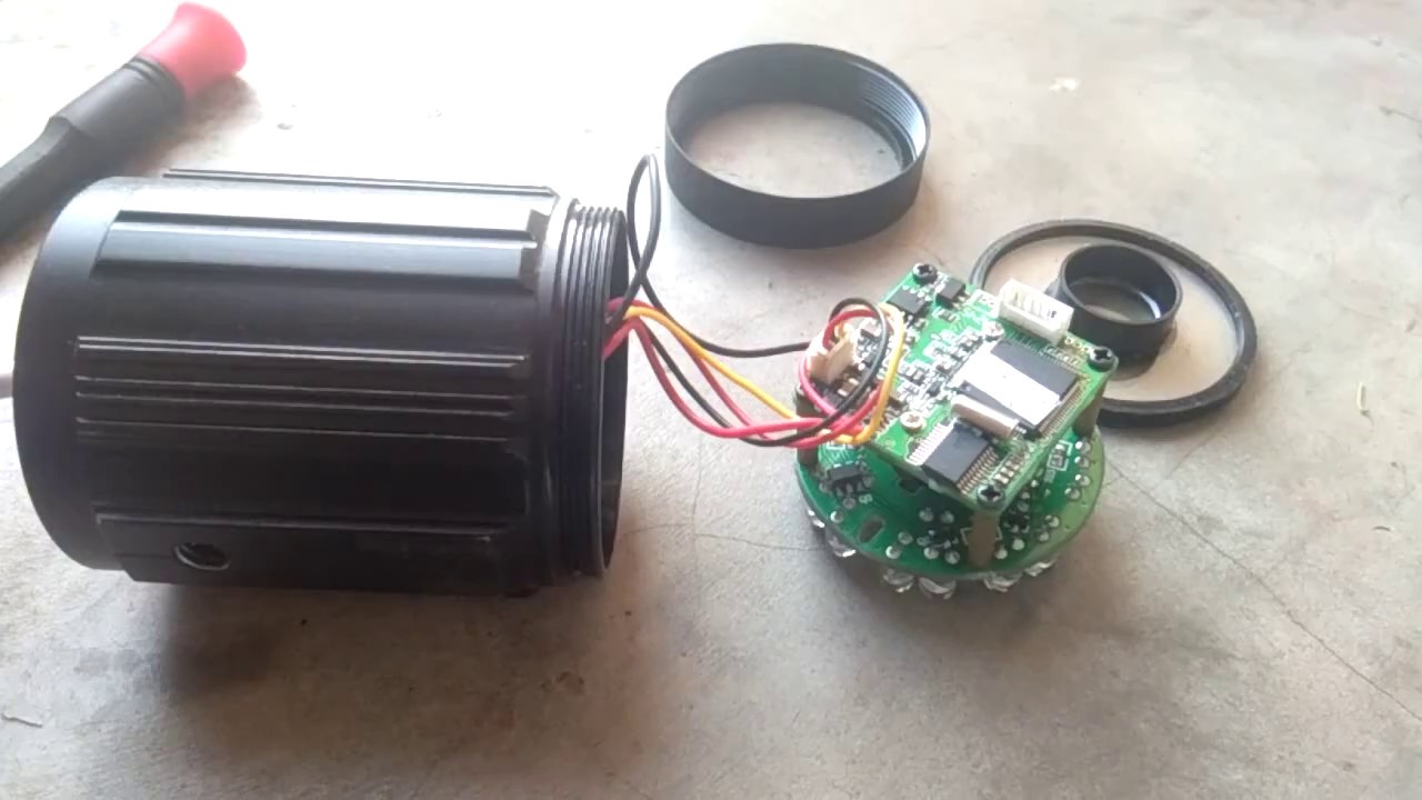 CCTV camera inside parts camera ir led - YouTube