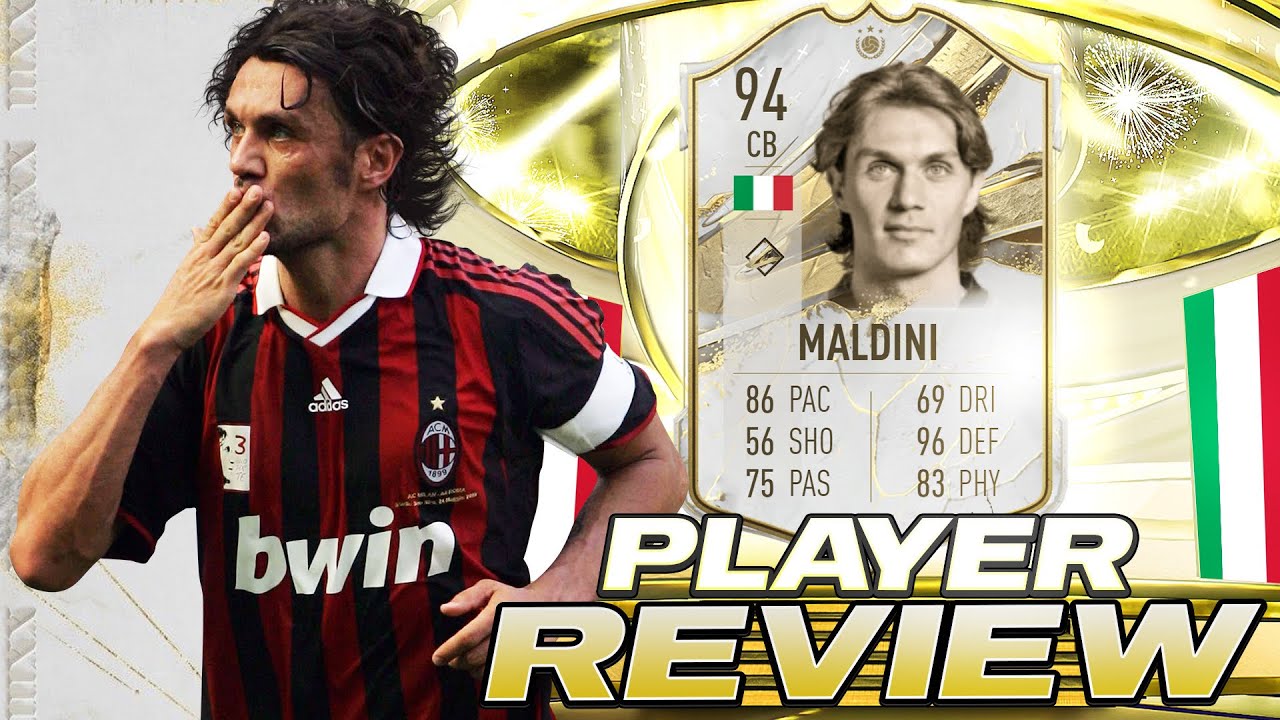 SHEESH! 👀94 PRIME ICON PAOLO MALDINI PLAYER REVIEW - FIFA 23 ULTIMATE ...