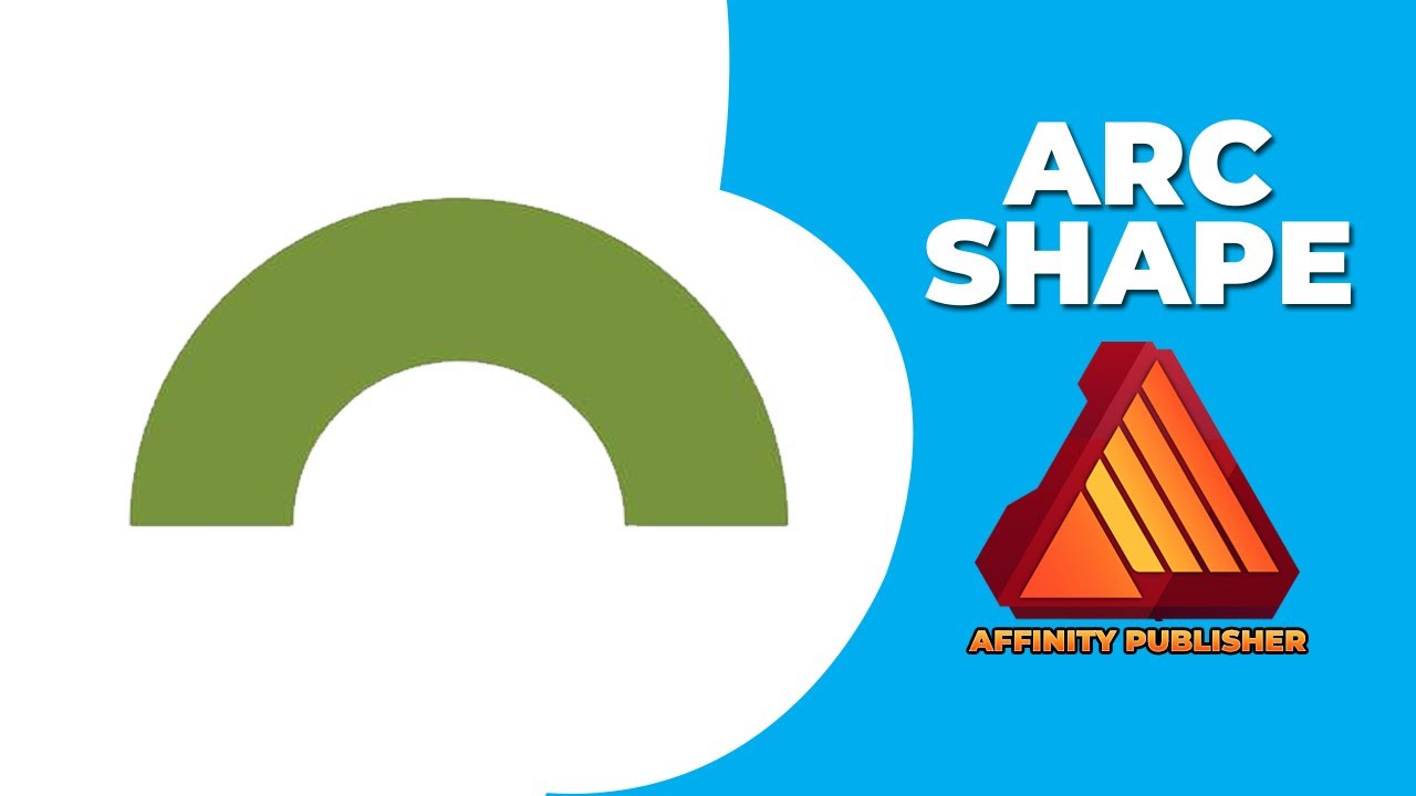 How to add arc shape in Affinity publisher - YouTube