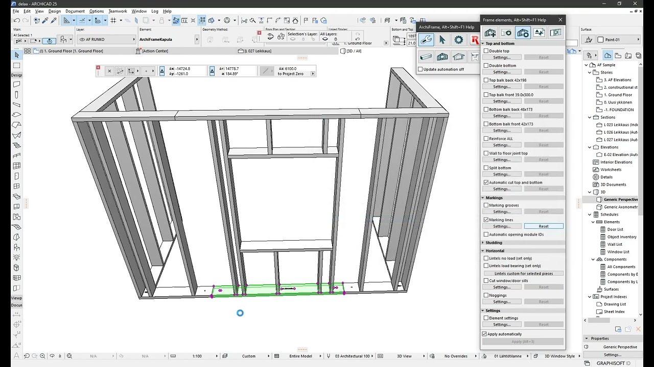 ArchiFrameMarkings - ArchiFrame: the Archicad extension. BIM ...