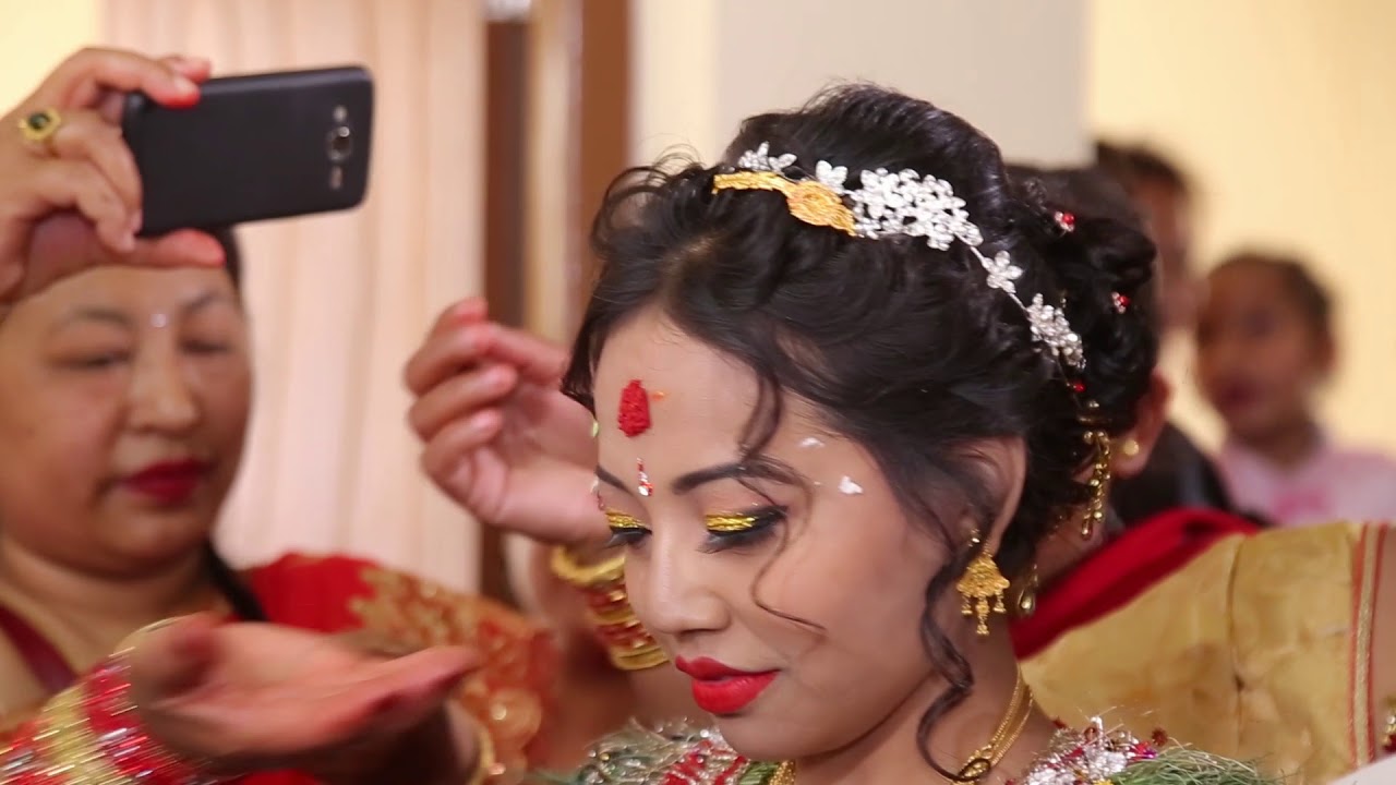 Traditional culture of Newari marriage in ktm nepal sundar with sandira ...