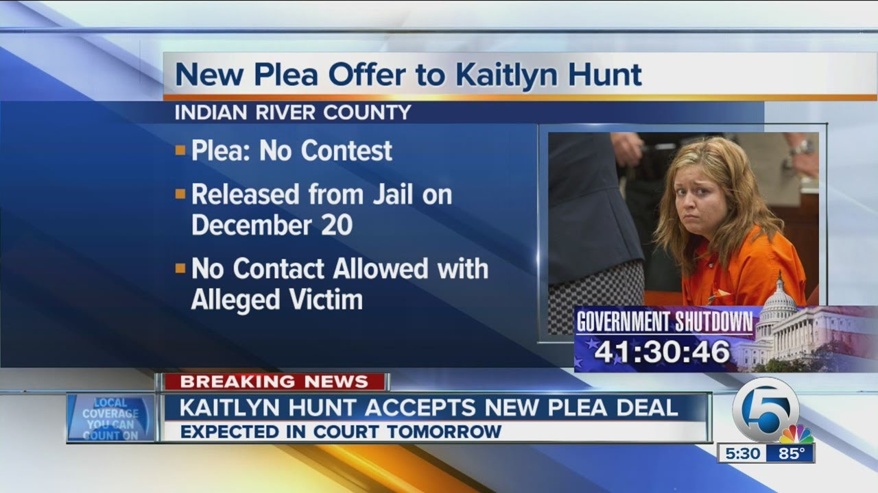 Kaitlyn Hunt Accepts New Plea Deal Youtube