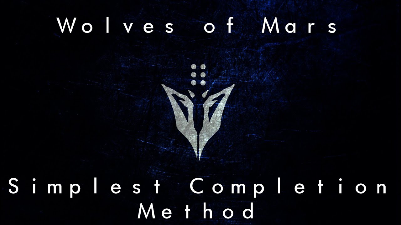 Variks "Wolves of Mars" Quest: Simplest Completion Method - YouTube