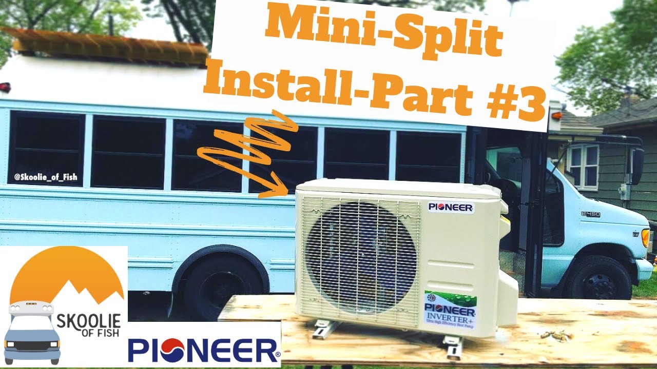Mini Split Bracket *Skoolie Conversion* Install Part #3| Skoolie of ...