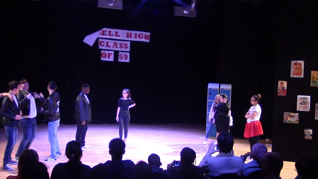 Nescot Performing Arts Grease 2019 left part 3 of 3 - YouTube