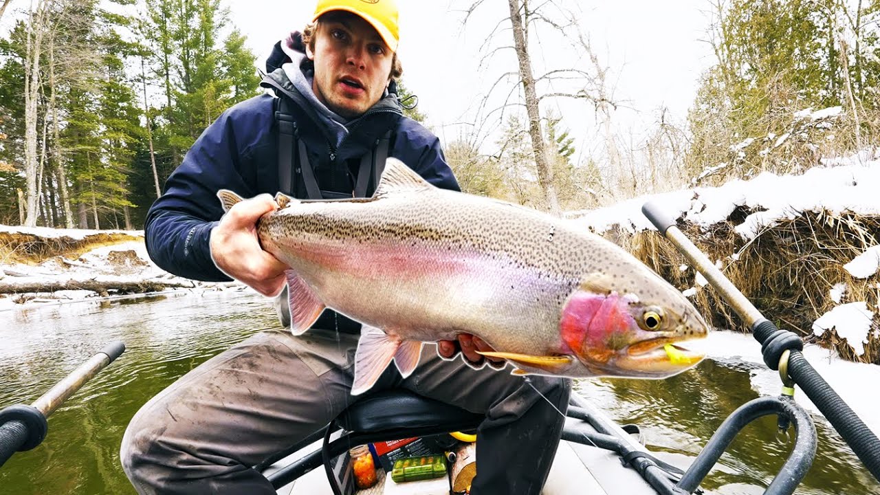 48H SOLO FLOAT!! Winter Steelhead Camp (-10C) - YouTube