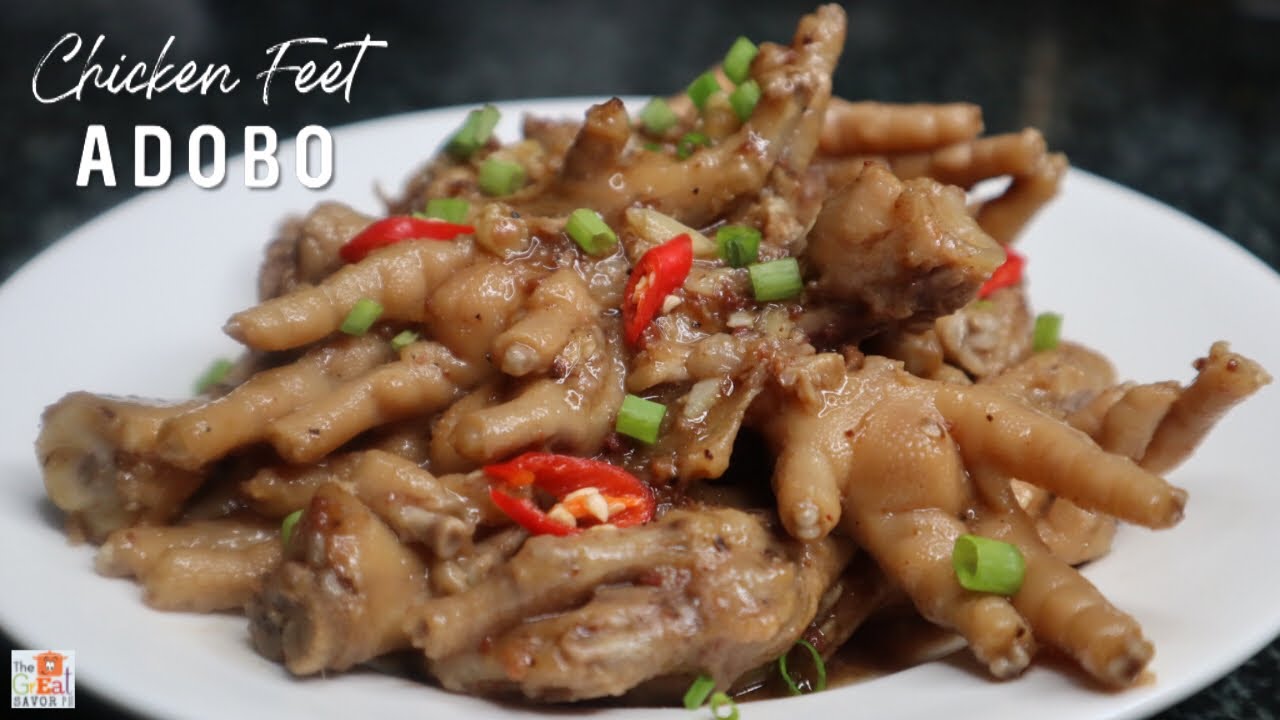 Chicken Feet Adobo Filipino Style - YouTube