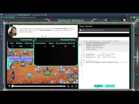 Ozaria - Javascript - Chapter 4 - Module 2 - Optional Delivery - YouTube
