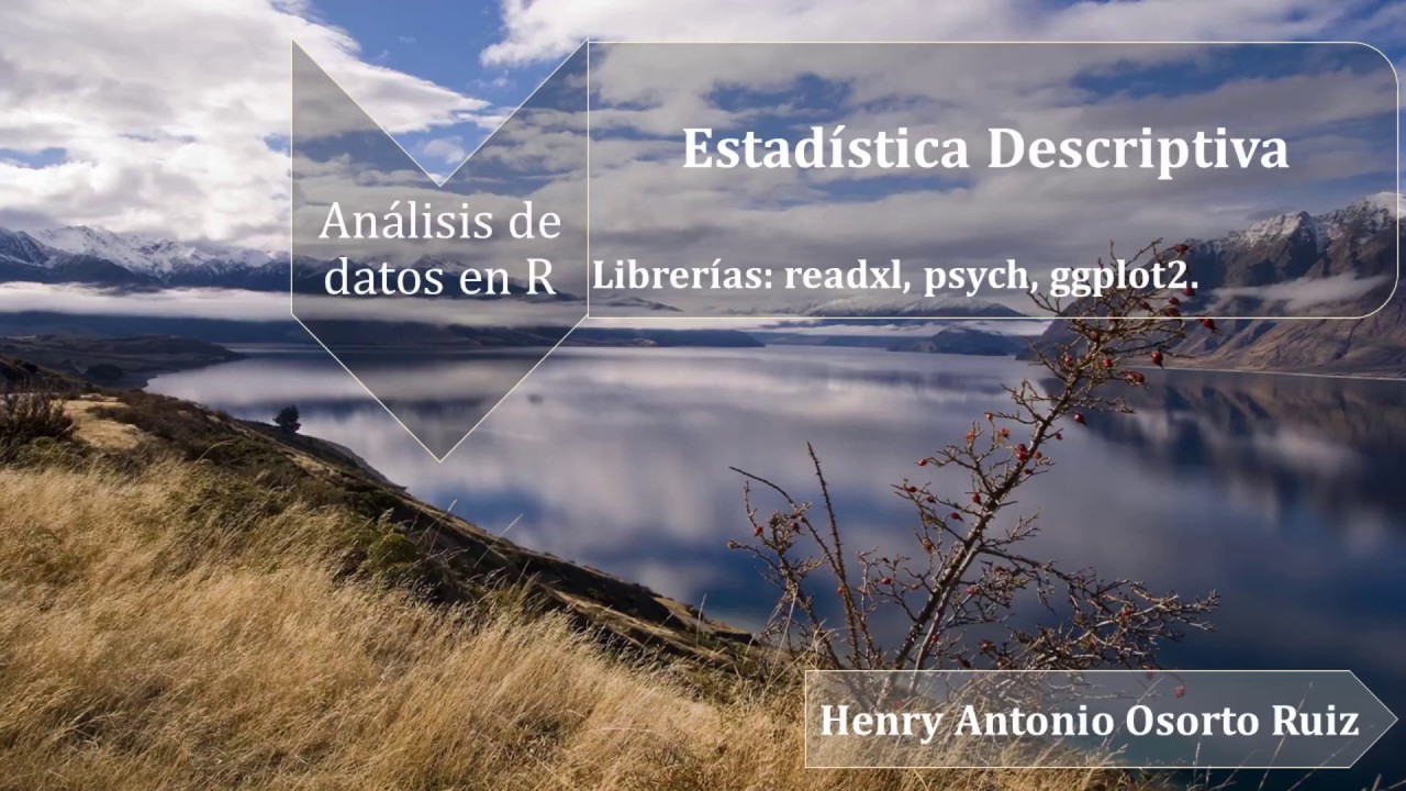 Análisis estadístico en R - YouTube