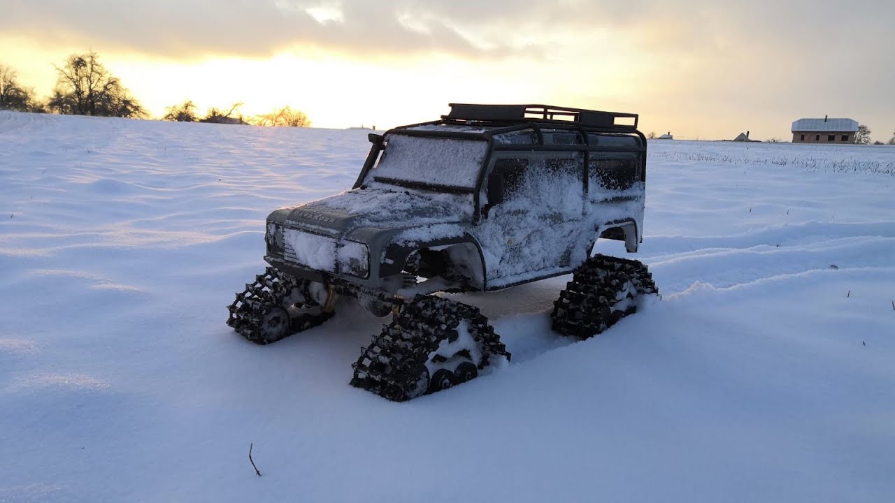 3D printed snow tracks TRX4 - YouTube