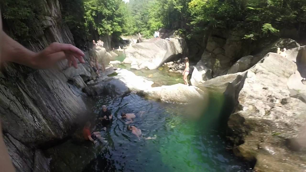 Warren Falls VT Watering Hole - YouTube