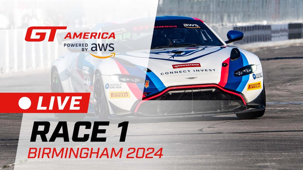 LIVE | Race 1 | Barber Motorsports Park | GT America powered by AWS ...