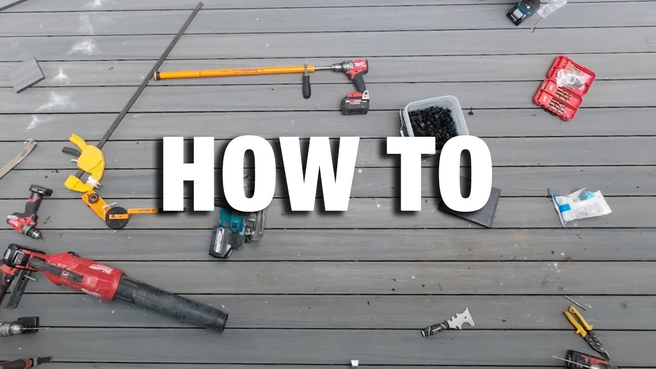 How to Build a Simple Deck | Decking & Railing (3/3) - YouTube