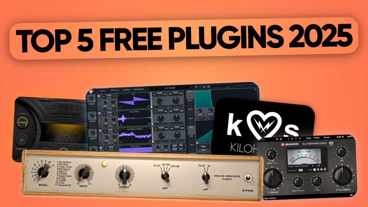 TOP 5 FREE PLUGINS DE 2025 !! - YouTube