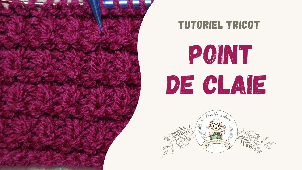 Tuto Tricot : Le Point Claie - YouTube
