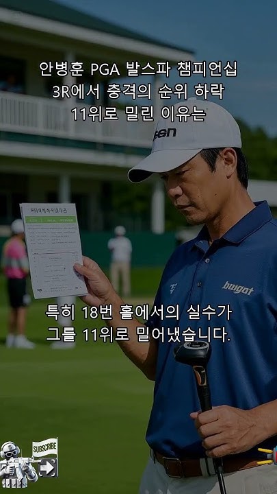 "안병훈, PGA 발스파 챔피언십 3R에서 충격의 순위 하락! 11위로 밀린 이유는?" #안병훈 #PGA #발스파챔피언십 #3R #공동11위 #하락 #PGA투어 #이니스브룩 ...