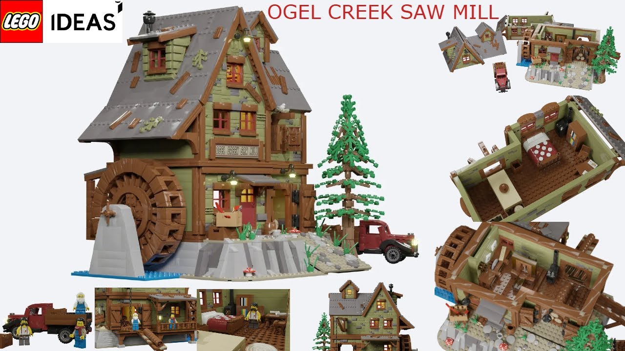 LEGO IDEAS OGEL CREEK SAW MILL By Krackenator4 - YouTube