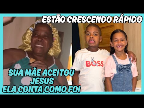 BRUNA DINIZ sua mãe aceitou Jesus com uma ajudinha do Matheus/ seu sobrinho Arthur está uma graça