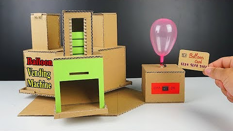 How to make Vending machine from Cardboard at home - YouTube
