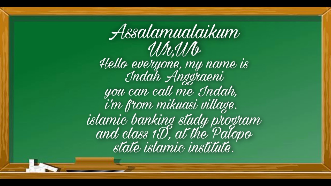 My Daily Activity Indah Anggraeni PBS1D - YouTube