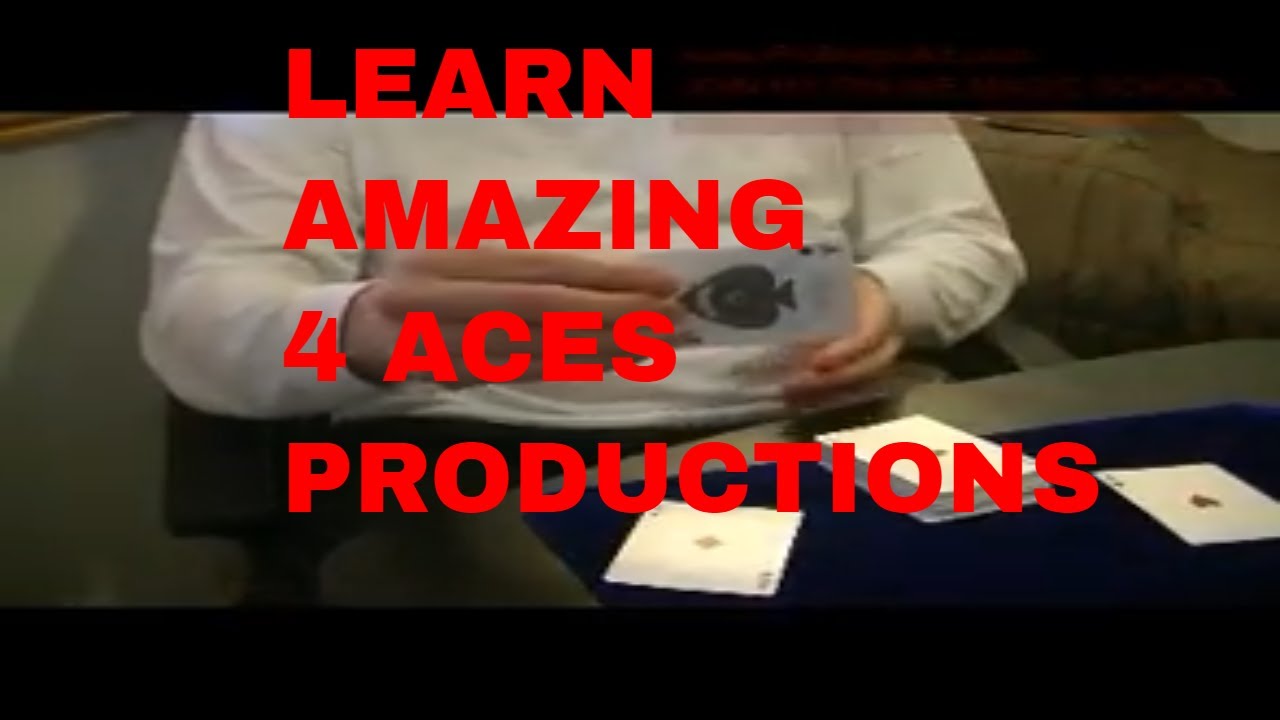 Free Magic Tricks: Amazing 4 ACES Productions - YouTube