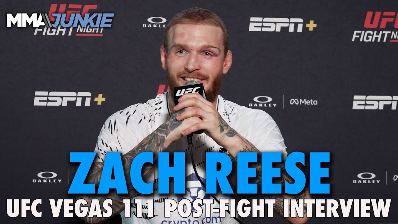 UFC Vegas 111: Bloodied Zach Reese taps Jackson McVey on short notice