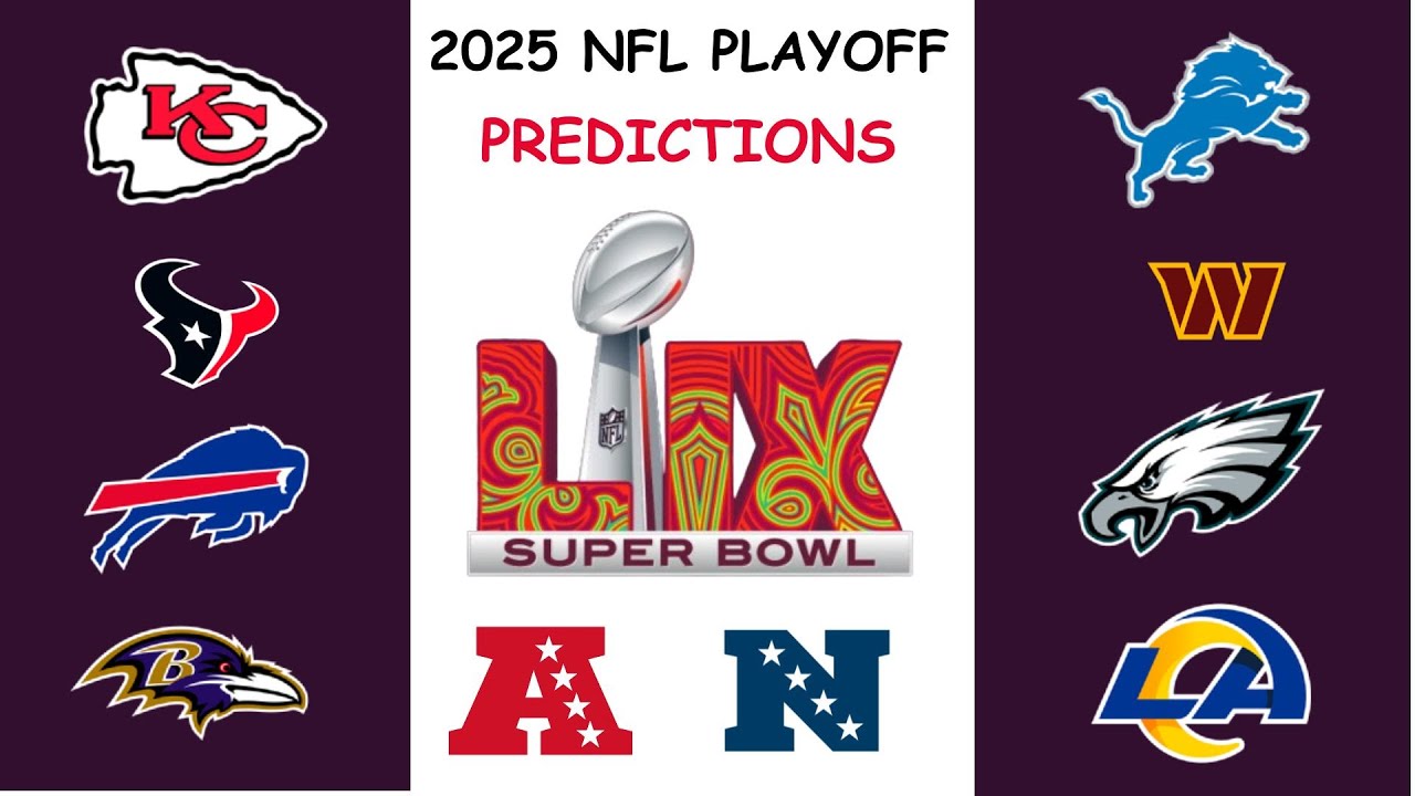 2025 NFL PLAYOFF PREDICTIONS - ROAD TO THE SB LIX - YouTube